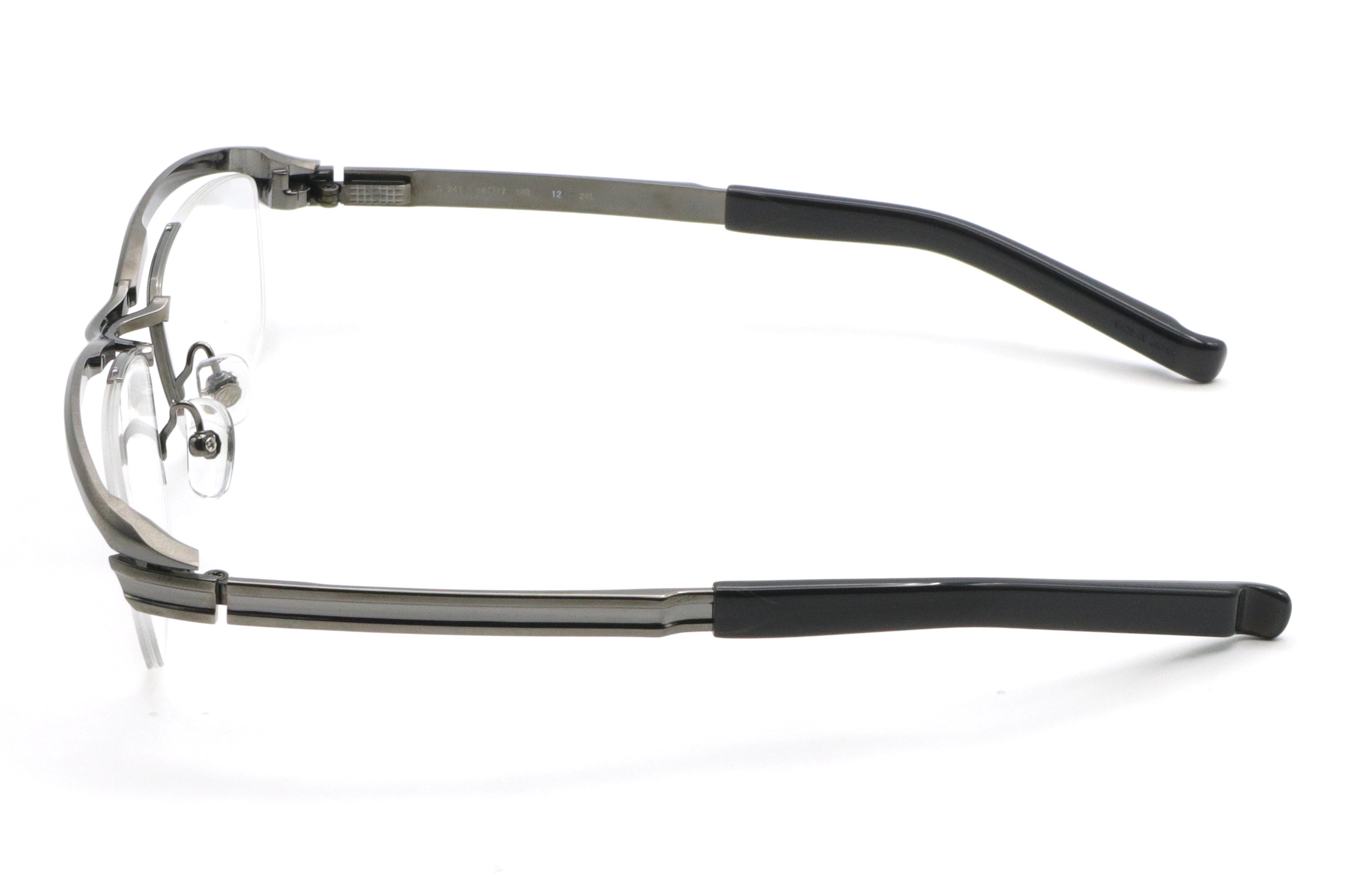 999.9(フォーナインズ) S-24T-12ガンメタリックマット/ガンメタリック(56) – 武田メガネオンラインショップ