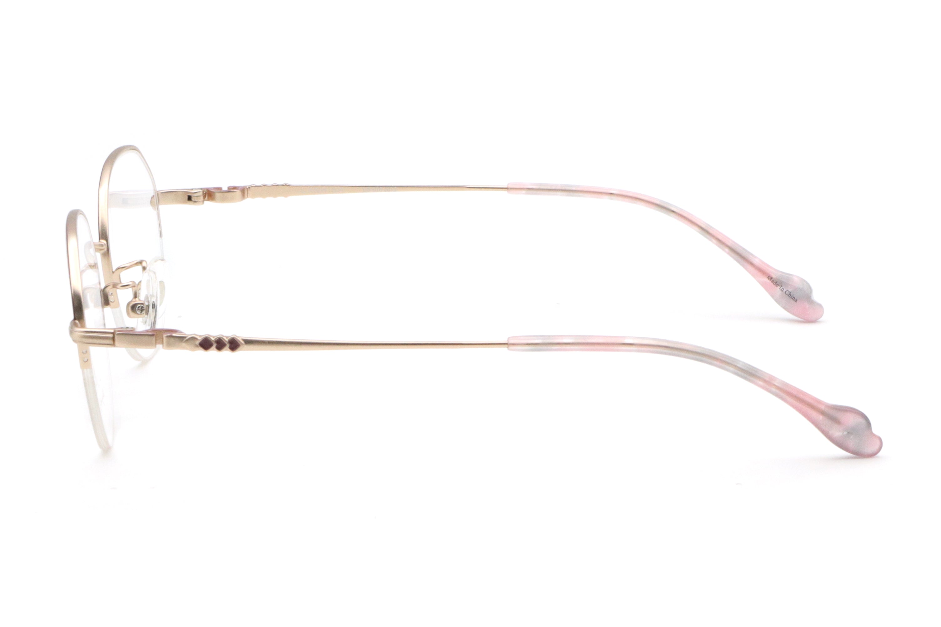 LASHISA(ラシサ) LS-010-2ワインマット/ホワイトゴールドマット(48) – 武田メガネオンラインショップ