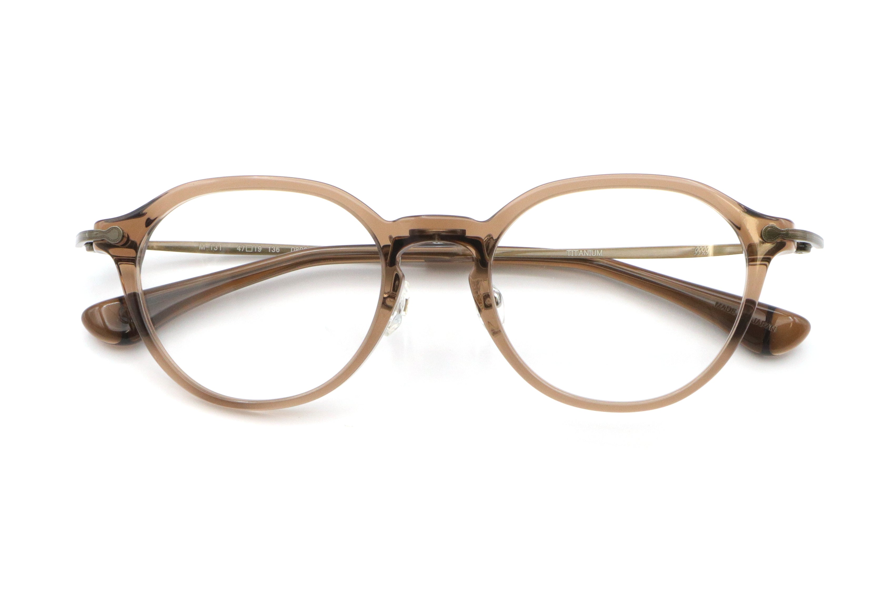 999.9(フォーナインズ) M-131-0803ライトブラウン(47) – 武田メガネオンラインショップ