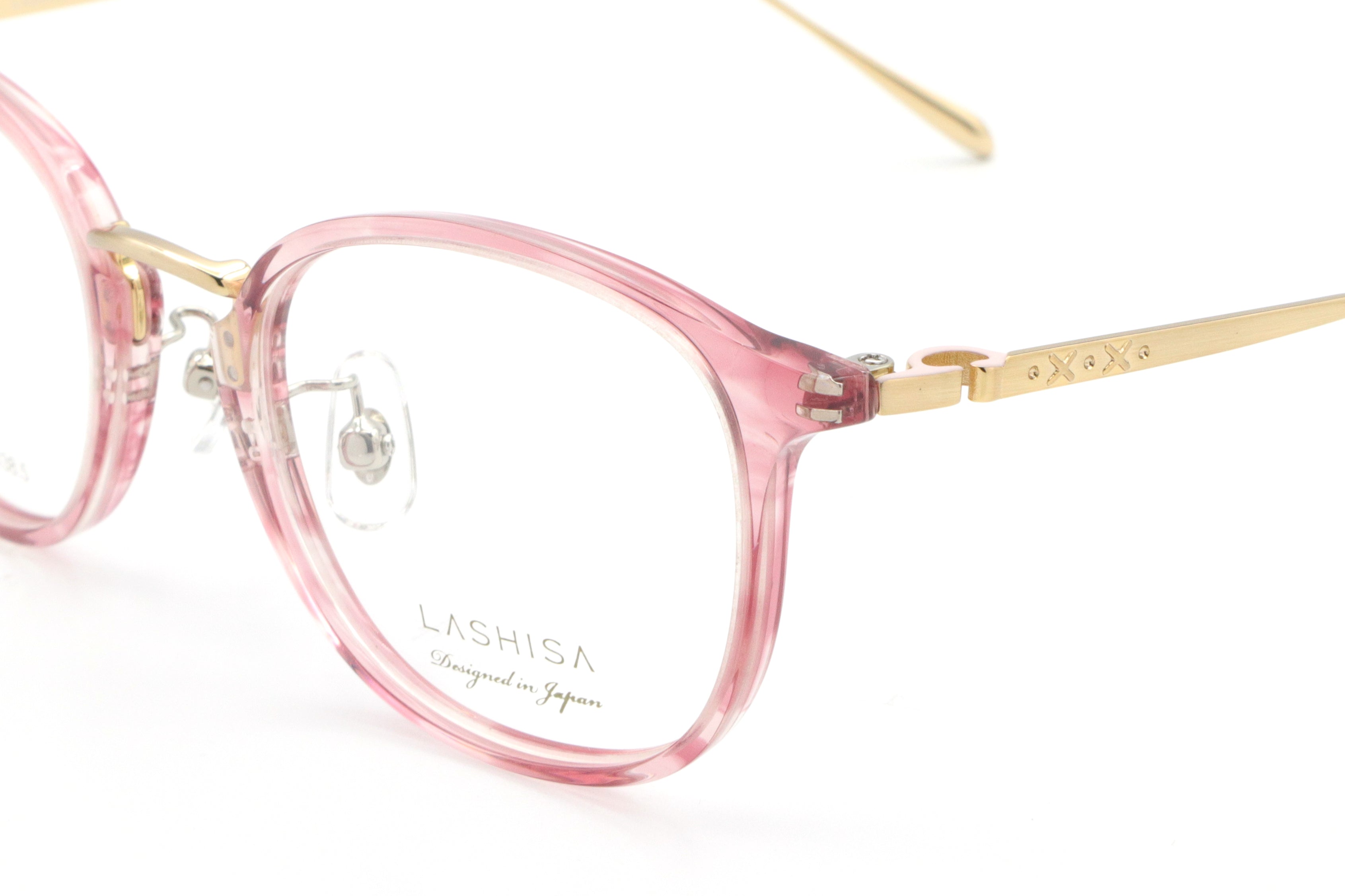 LASHISA(ラシサ) LS-007-1ピンクササ/18Gシャーリング(49) – 武田メガネオンラインショップ
