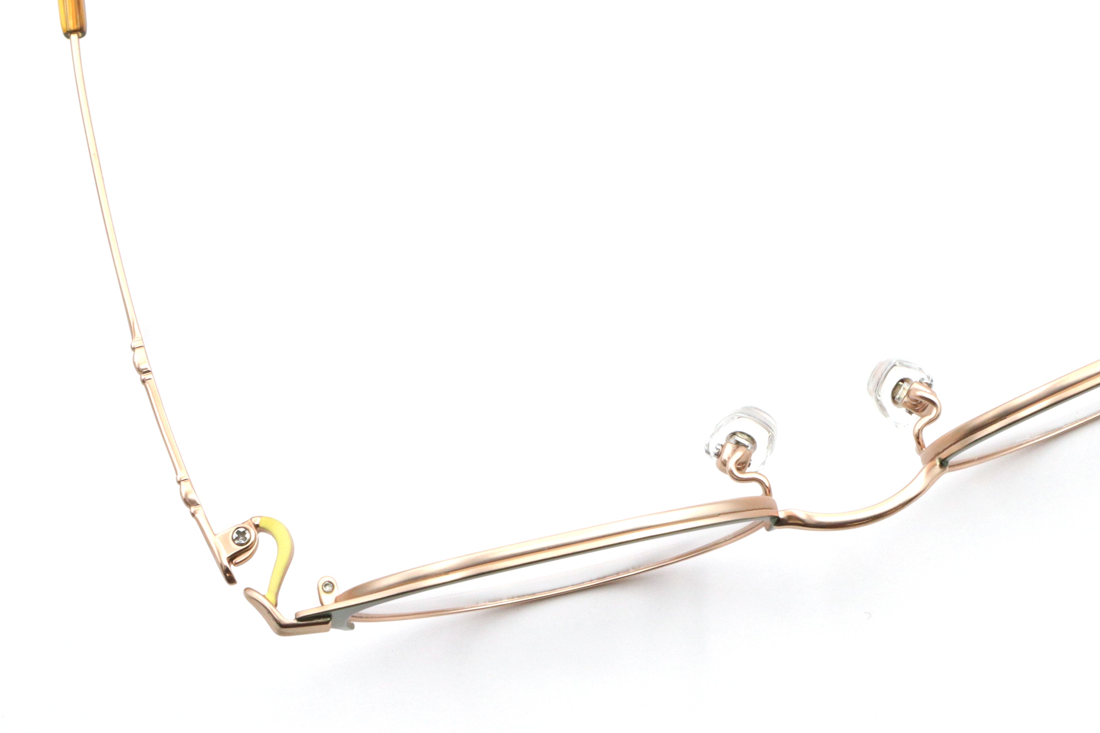 LASHISA(ラシサ) LS-002-2グリーン/ゴールドマットシャーリング(48) – 武田メガネオンラインショップ