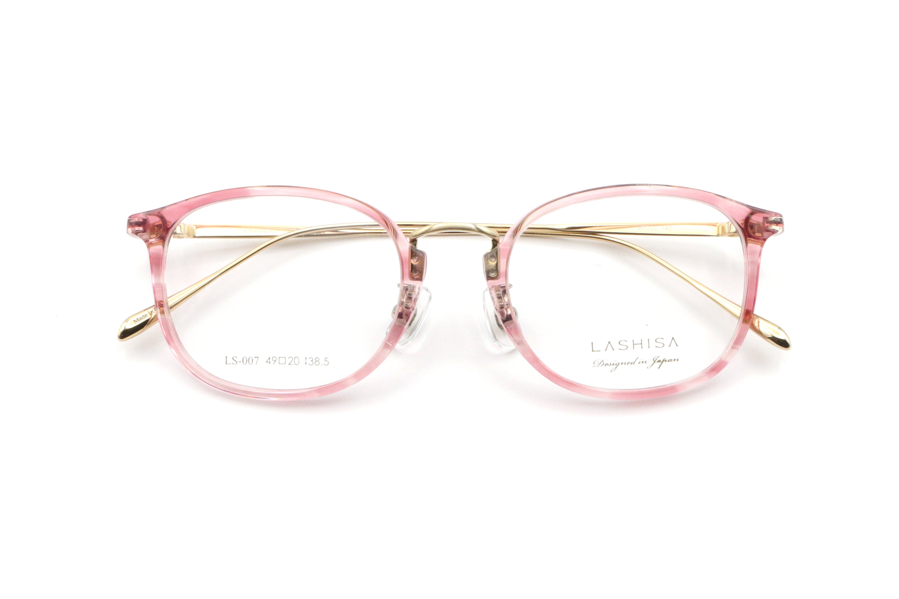 LASHISA(ラシサ) LS-007-1ピンクササ/18Gシャーリング(49) – 武田メガネオンラインショップ